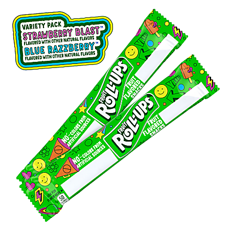 FRUIT ROLL UPS Fruit Flavored Snacks 0.5 oz 64 Count - Office Depot