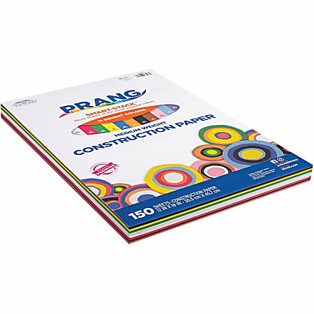 Prang Smart Stack Heavyweight Construction Paper 12 x 18 Assorted Pack ...