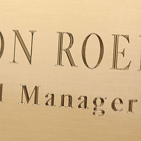 Custom Engraved Silver or Brass Metal Trophy and ID Plates 1 x 3 12 ...
