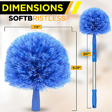 Gritt Commercial Cobweb Duster Brush With Pole 6 1116 Brush20 Pole ...