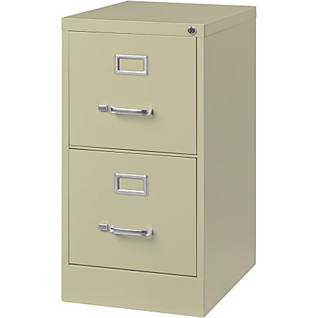 Lorell Fortress 22 D Vertical 2 Drawer Letter Size File Cabinet Putty ...