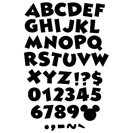 mickey mouse printable letters