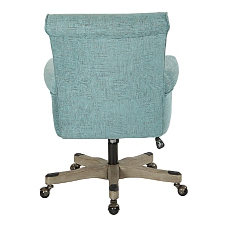 Office Star Megan MetalWood Office Chair Turquoise Office Depot
