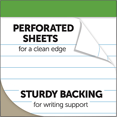 Office Depot Brand Writing Pads 8 12 x 11 34 LegalWide Ruled 50 Sheets ...