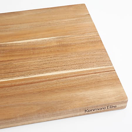 Kenmore Elite Kenosha Acacia Wood Cutting Board With Groove Handles 29 ...