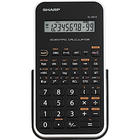 EL 501XBWH Scientific Calculator 10 Digit LCD BlackWhite - Office Depot