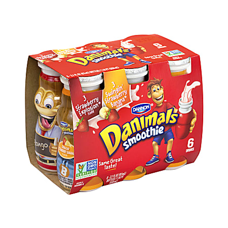 Dannon Danimals Strawberry Explosion Swingin Strawberry Banana ...