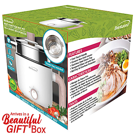 Brentwood Multi Function Electric Hot Pot Cooker with Stainless Steel ...