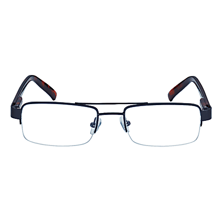 Dr. Dean Edell Anaheim Rimless Reading Glasses 2.00 Black - Office Depot