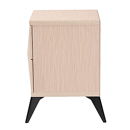 Baxton Studio Draper Two Tone Wood 2 Drawer Nightstand 23 58 H x 15 34 ...