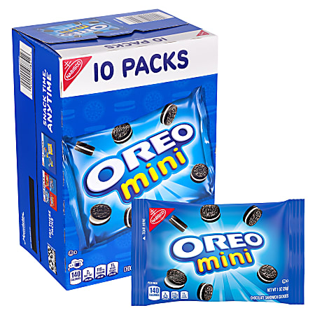 Oreo Mini Cookies 1 Oz Total Qty 20 - Office Depot