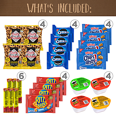 Snack Box Pros Quarantine Snack Box Box Of 42 Snacks - Office Depot