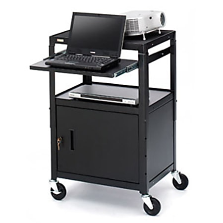 Bretford CA2642NS Presentation Cart With Cabinet 42 H x 24 W x 18 D ...