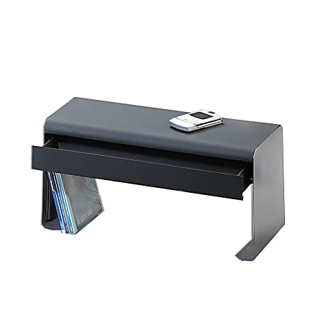Rolodex® Metal Workspace Monitor Stand, Black/Silver