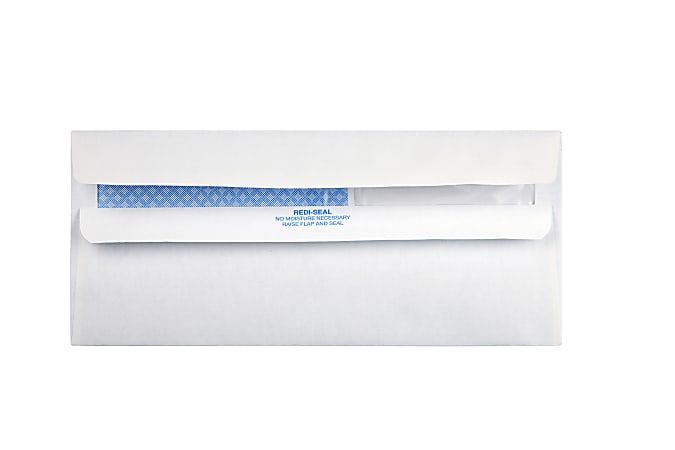 Quality Park 10 Redi Seal Envelopes Double Window Security Self Sealing ...