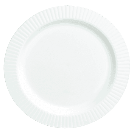 Amscan Plastic Plates 10 14 White Pack Of 16 Plates - ODP Business ...