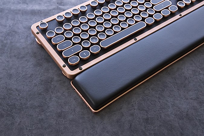 Azio Retro Classic Palm Rest 7 H x 19 W x 1.5 D Artisan Copper PR RC ...