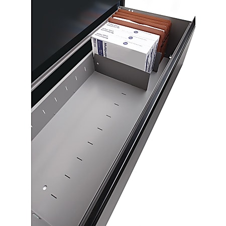 Lorell Lateral File Dividers Black Pack Of 10 - Office Depot