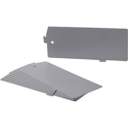Lorell Lateral File Dividers Black Pack Of 10 - Office Depot