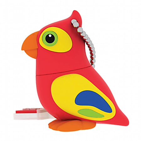 Emtec Animal Design USB 2.0 Flash Drive 4GB Parrot - Office Depot