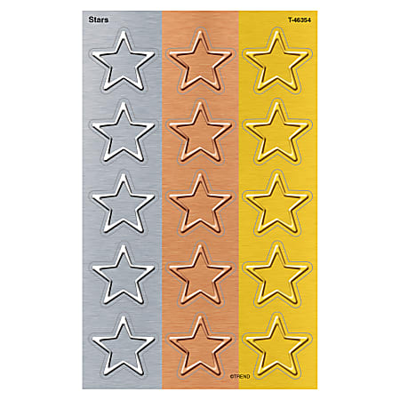 Trend superShapes Stickers Metal Stars 120 Stickers Per Pack Set Of 6 ...
