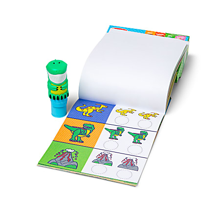 Melissa Doug Sticker WOW Activity Pad Sets Medium Dinosaur 300 Stickers ...