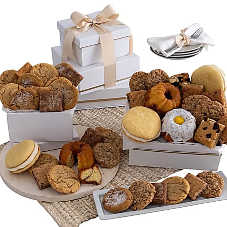 Gourmet Gift Baskets Vanilla And Blondie Baked Goods Premium Gift Box ...