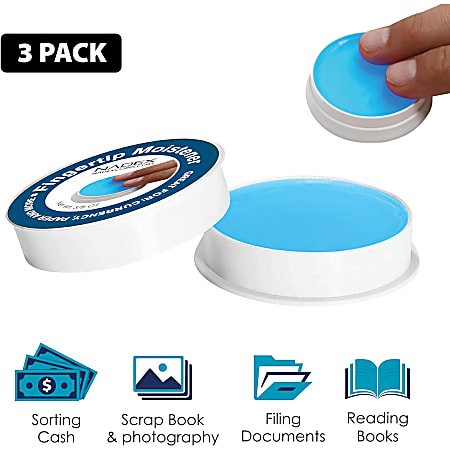 Nadex Coins Non Slip Cash Counting NXTE 1742 Fingertip Moistener Pads ...