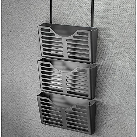 Lorell 3 Pocket Plastic Hanging Wall File 9 34 H x 13 34 W x 4 916 D ...
