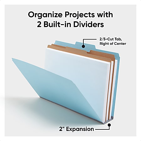 Smead Classification Folders Top Tab With SafeSHIELD Coated Fasteners 2 ...