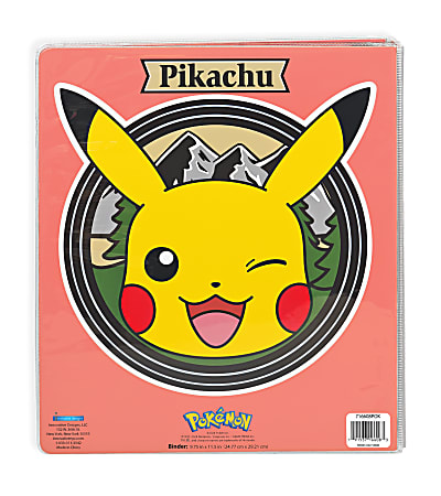 Innovative Designs 3 Ring Licensed Vinyl Binder 1 Round Rings Pok mon ...