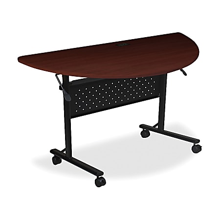 Lorell Shift Series Mobile Half Round Flipper Training Table 48 W ...