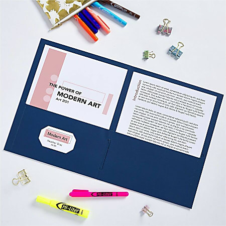 Avery Letter Pocket Folder 8 12 x 11 40 Sheets Capacity 2 Internal ...