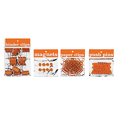 Fashion Paper Clips Orange Pack Of 60 - Office Depot