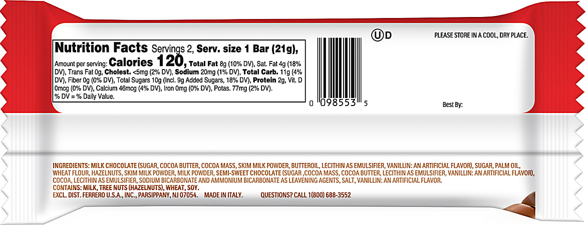 Kinder Bueno Crispy Creamy Chocolate Bar 1.5 Oz - Office Depot