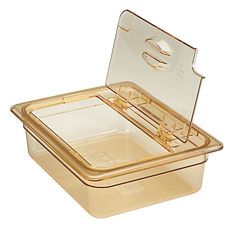 Cambro H Pan High Heat GN 12 Notched FlipLids Amber Set Of 6 Lids ...