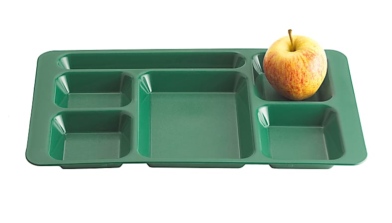Cambro Camwear 5 Compartment Trays 15 W Sherwood Green Pack Of 24 Trays ...