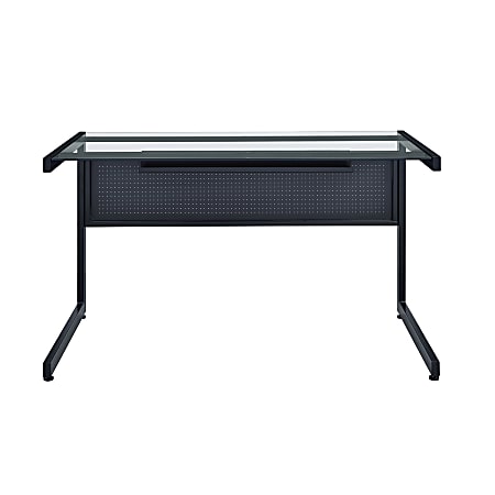 Eurostyle Caesar 50 W Computer Desk BlackClear - Office Depot