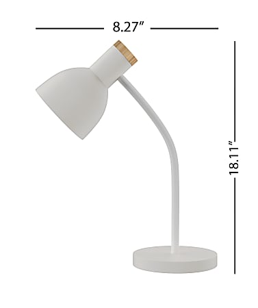 Realspace LED Desk Lamp Adjustable 18 H White - Office Depot
