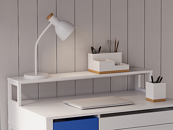 Realspace LED Desk Lamp Adjustable 18 H White - Office Depot