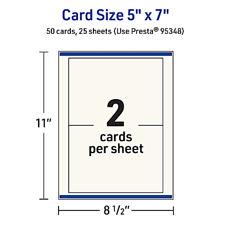 Avery Printable Invitation Cards With Sure Feed Technology 5 x 7 ...