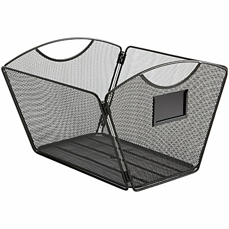 Safco Mesh Desktop Tub File Letter Size Black - Office Depot