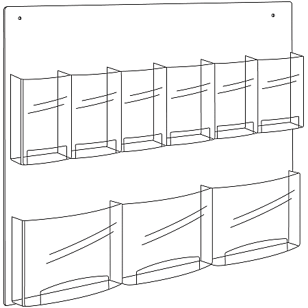 Safco Nine Compartment MagazinePamphlet Display 9 Compartments ...