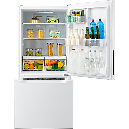 Midea 18.7 Cu. Ft. Bottom Mount Freezer Refrigerator 18.70 ftandsup3 ...