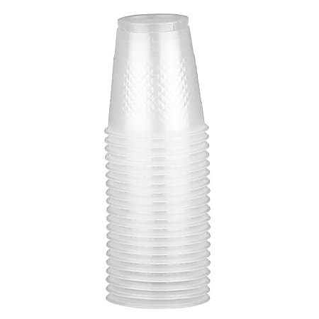 JAM PAPER Plastic Party Cups 12 oz Clear 20 GlassesPack - Office Depot