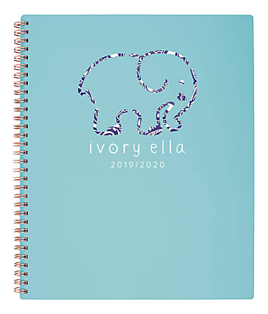 Cambridge Ivory Ella Tile WeeklyMonthly Planner 8 12 x 11 Teal January ...