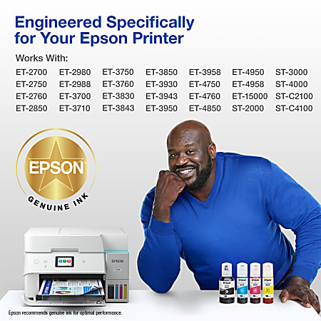 Epson 502 Black Cyan Magenta Yellow High Yield Ink Bottles Pack Of 4 ...
