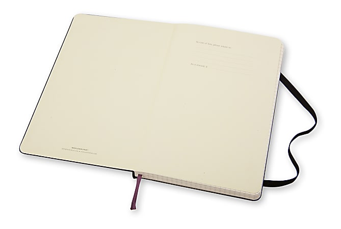 Moleskine Classic Hard Cover Notebook 5 x 8 14 Squared 240 Pages Black ...
