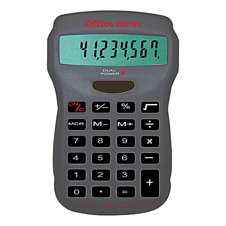 Office Depot Brand 220 Pocket Calculator Gray - Office Depot
