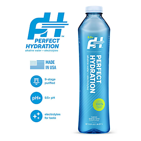 Perfect Hydration 9.5 pH Alkaline Drinking Water 1 Liter Pack Of 12 ...